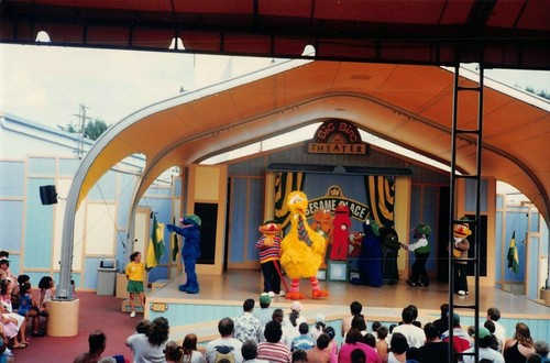 Vtg 1990s Sesame Palace Sesame Street Theme Park Characters Show Big Bird #39 | eBay