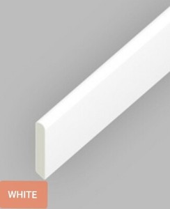 5m x 20mm WHITE UPVC Plastic Trim Cloaking Fillet Window Bead TRADE ...