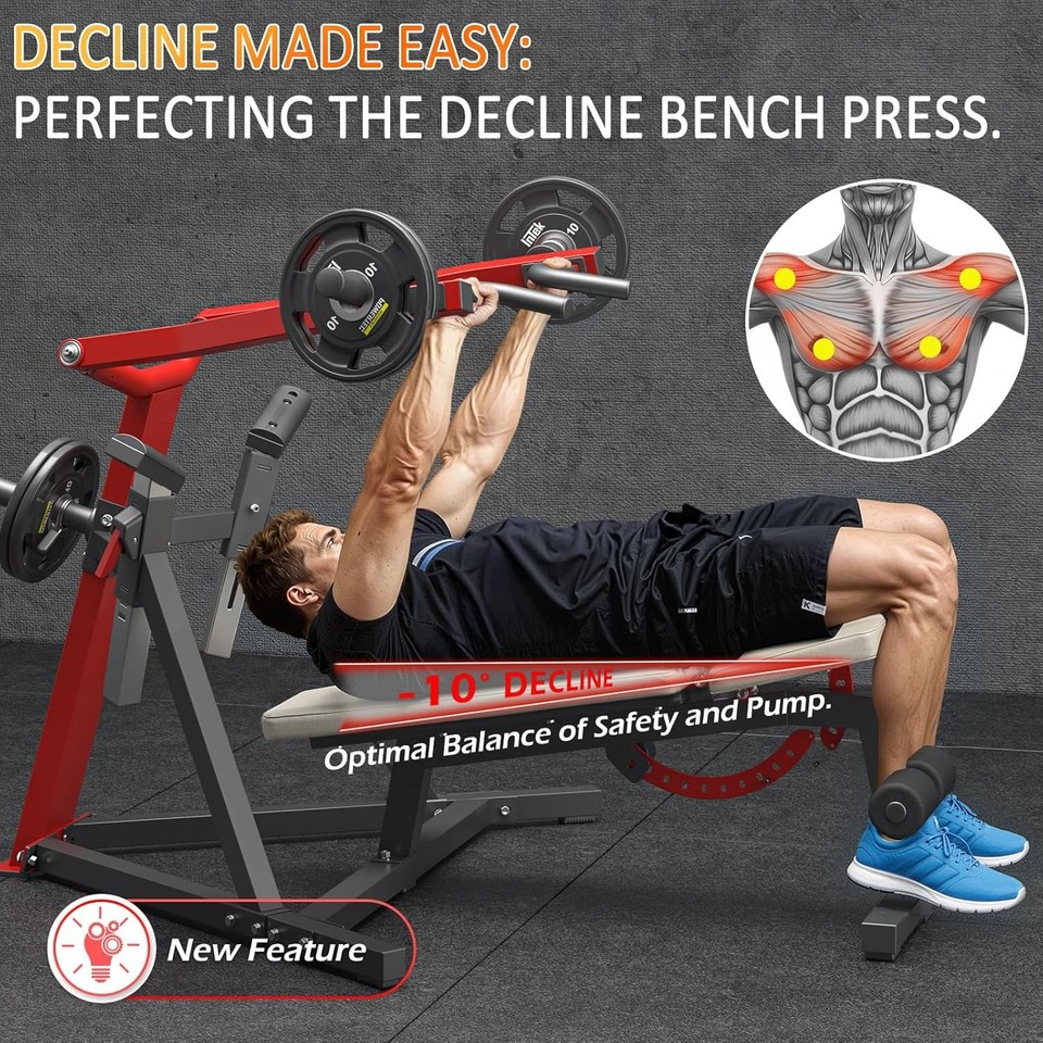 3-in-1 Adjustable Bench Chest Press Workout Machine, Bench Press for ...
