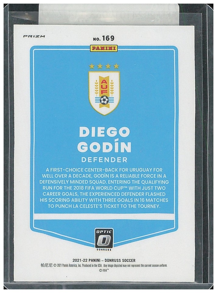 2021 Panini Donruss Diego Godín Base Optic #169 | eBay