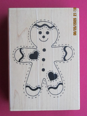 Gingerbread Man Cookie Rubber Stamp by Validated | eBay