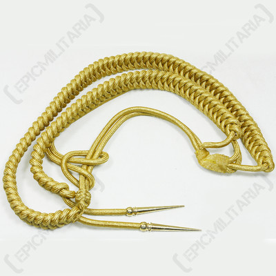 WW2 German Gold Generals Aiguilette - Repro Ceremonial Cord Rope ...