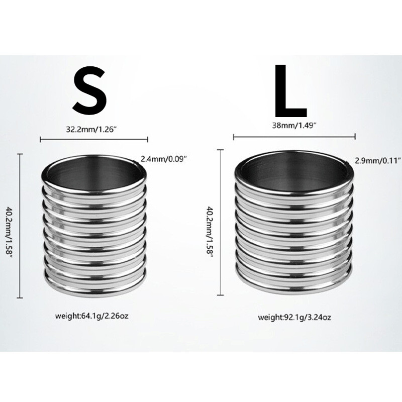 Metal Penis-Extender-Sleeve-Stretcher-Male-Girth-Enhancer-Enlarger-Ring ...