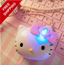 3d Hello Kitty Wired Mouse USB 2.0 Pro Gaming Optical Mice for Computer ...