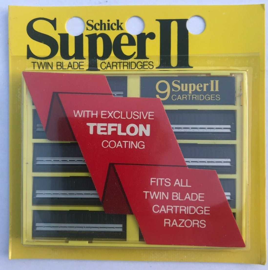 SCHICK SUPER II TWIN BLADE CARTRIDGES -NEW 9 PACK | eBay