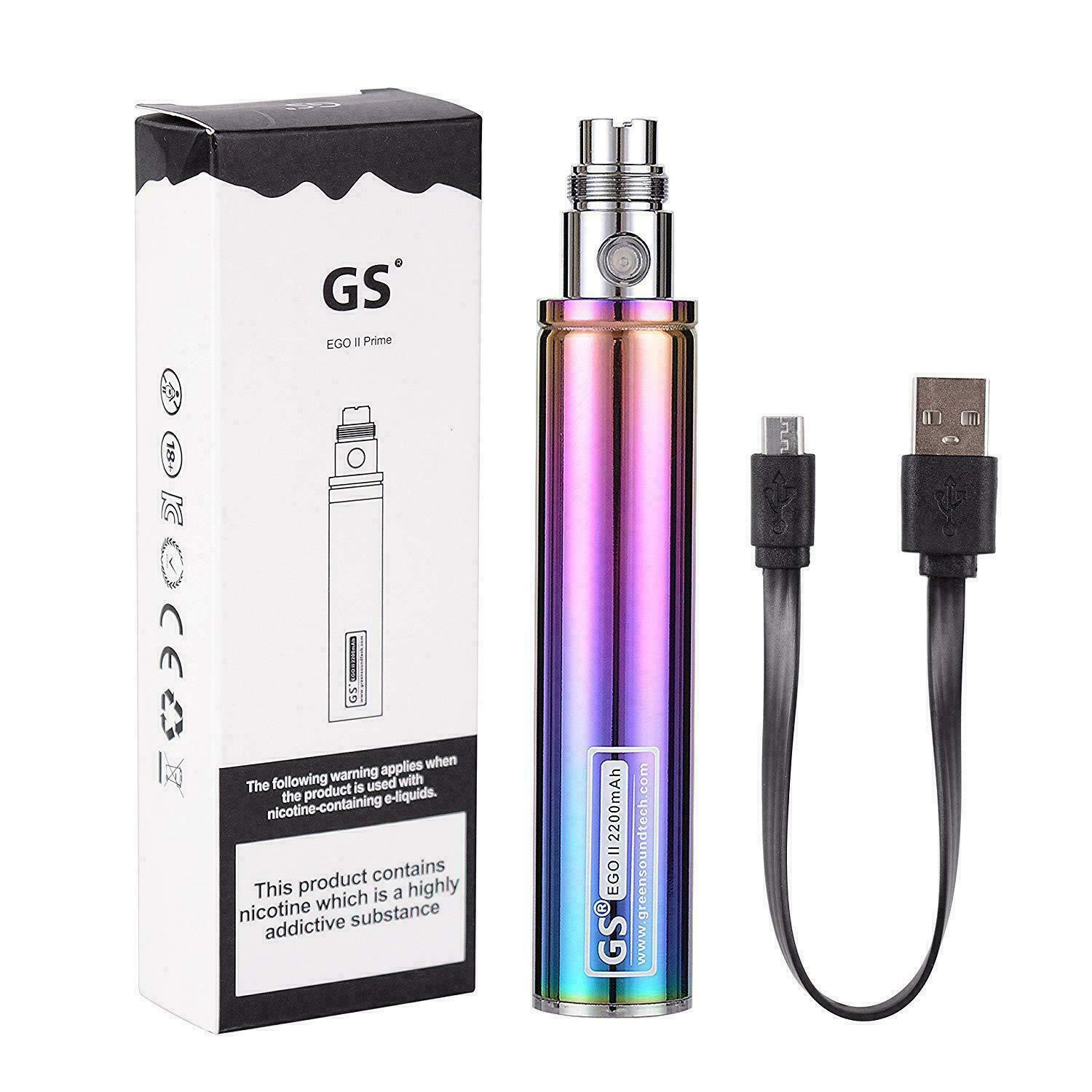 2x Pack of GS EGO 2200mAh Prime Battery Packs with Micro USB Charger ...