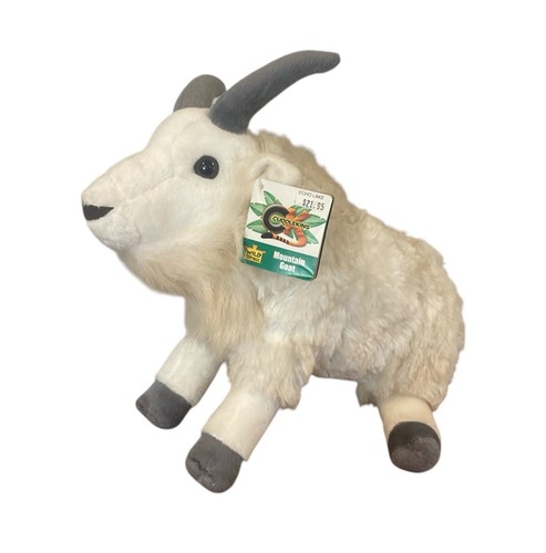 Wild Republic White MOUNTAIN GOAT Plush 12" Stuffed Animal Toy With Tag ...