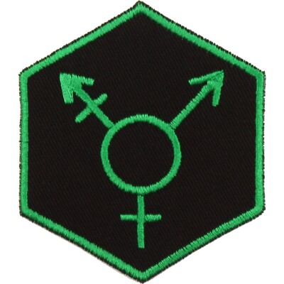 Trans Symbol Patch - Made in USA - Transgender Symbol Patch ...