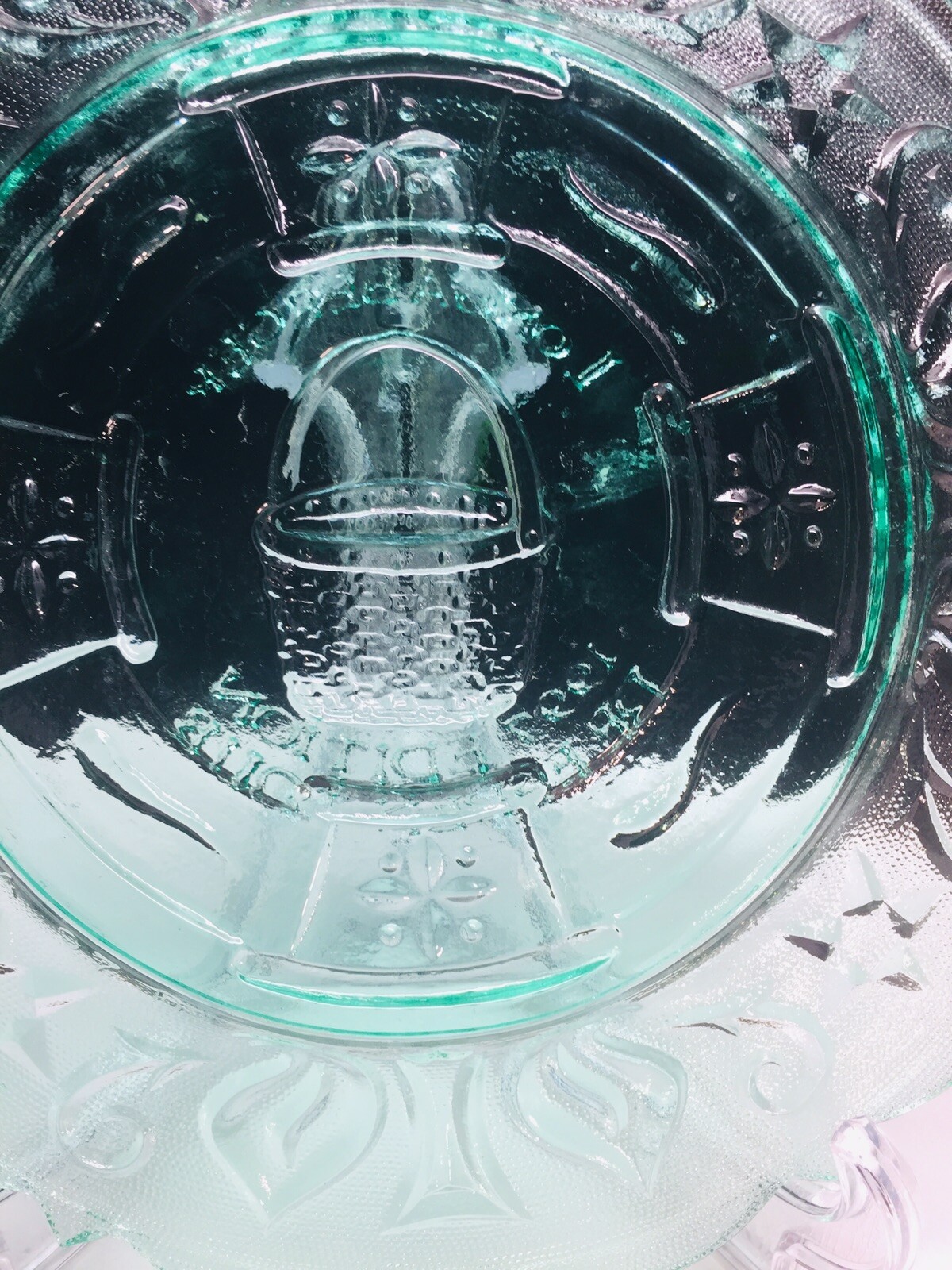 Longaberger, HEISEY, "1997 Teal Green DRESDEN TOUR PLATE". Condition ...