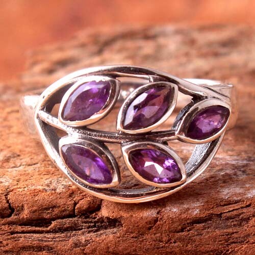 Purple Amethyst Gemstone 925 sterling Silver Jewelry Solid Ring Size US ...