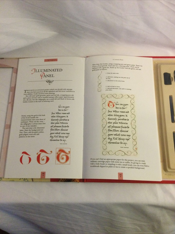 CALLIGRAPHY WORKSTATION book Manda Hanson | eBay