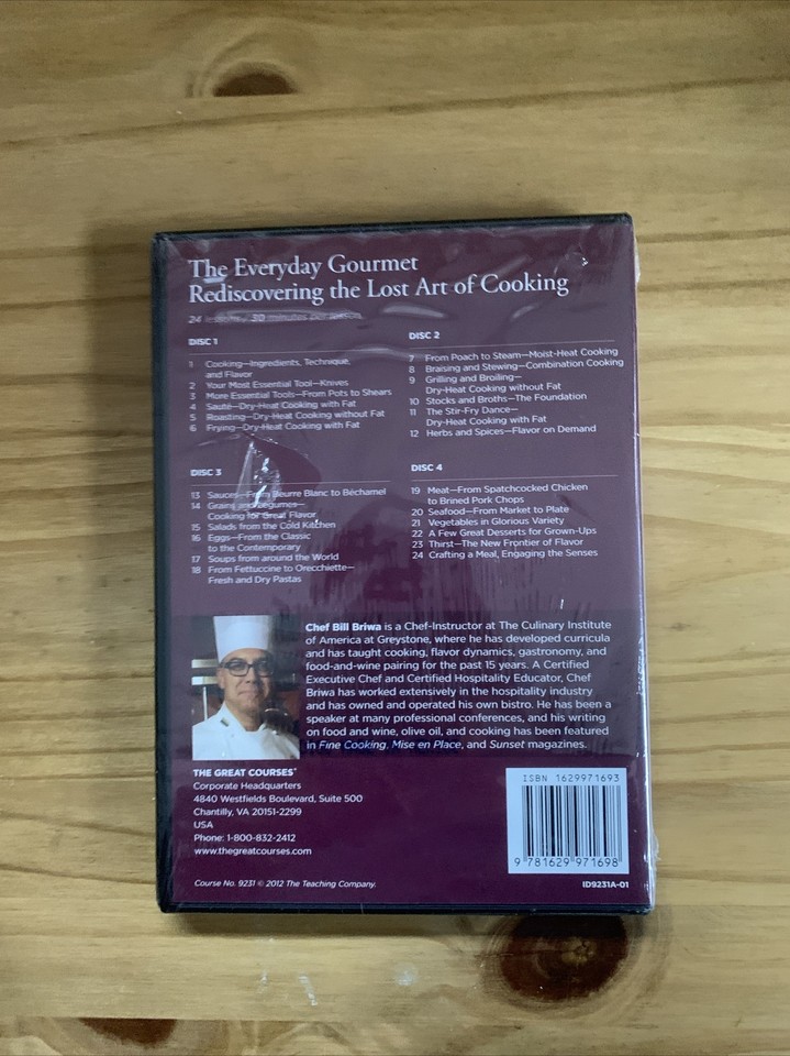 The Great Courses The Everyday Gourmet Lost Art of Cooking DVD NEW!! | eBay