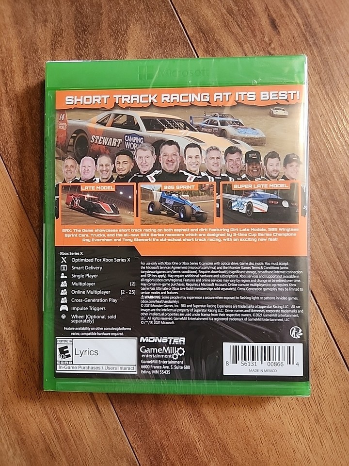SRX Superstar Racing Experience XBOX One & Series X NEW FACTORY SEALED ...
