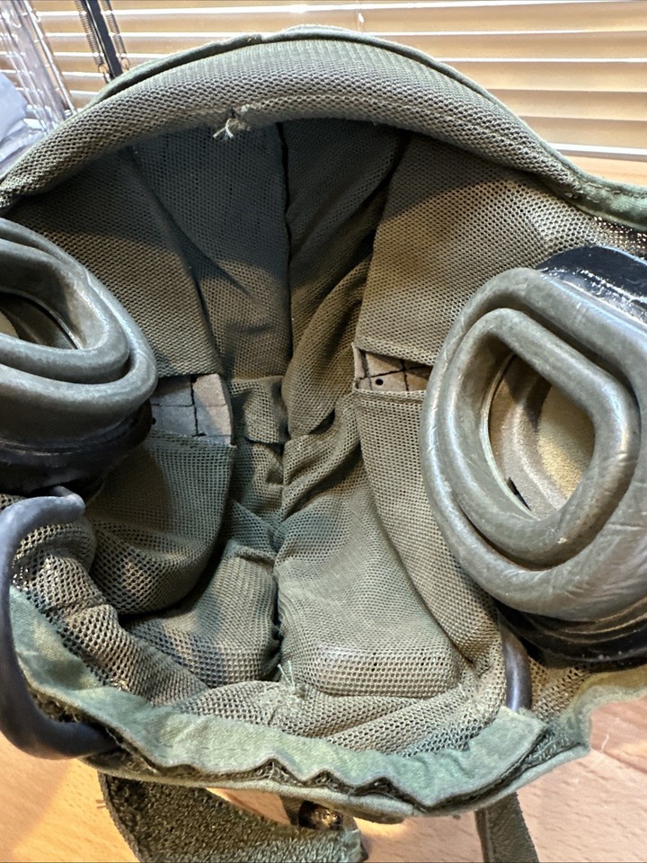 USED CVC TANKER CREWMAN HELMET TACTICAL HEADSET LINER BOSE COMMS BOOM ...