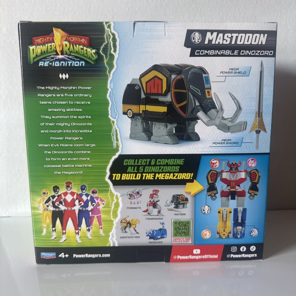 Mighty Morphin Power Rangers Re-Ignition Mastodon Combinable Dinozord ...