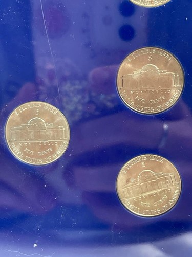 1942-1945 U.S. Wartime Silver Nickels, Littleton Coin Set, Acrylic COA ...