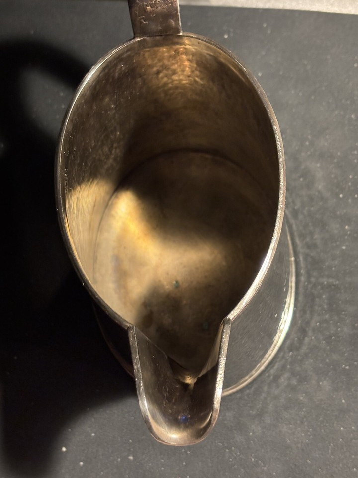 Vintage Derby Silver Plate Hammered Finish Arts & Crafts Pitcher 8 ...