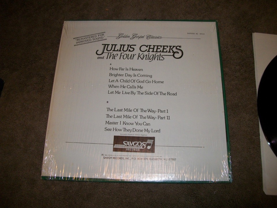 Rev. Julius Cheeks & The Four Knights How Far Is Heaven REMASTERED LP ...