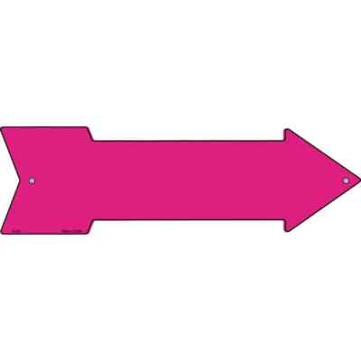 Pink Novelty Embossed Metal Arrow Sign Directional 17" x 5" Wall Decor ...