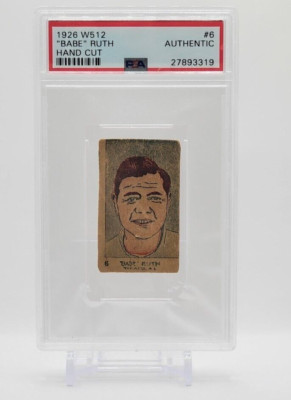 1926 W512 Babe Ruth #6 PSA Authentic. HOF. GOAT. Yankees. | eBay