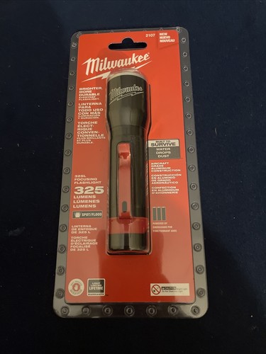 2 Milwaukee 2107 - 325 Lumens LED 325L Focusing Flashlight (K10) for ...