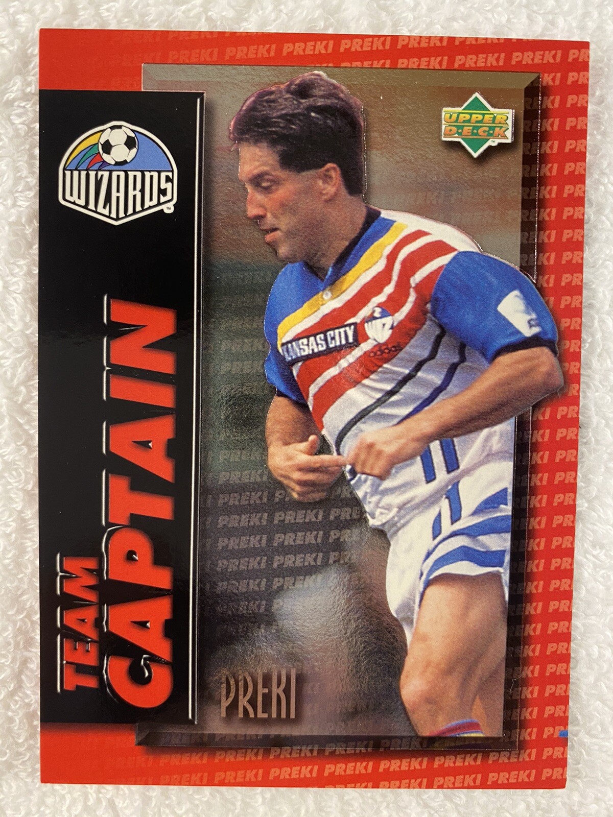 1997 Upper Deck Bandai MLS Soccer Preki Team Captain TC4 KC Wizards SKC ...