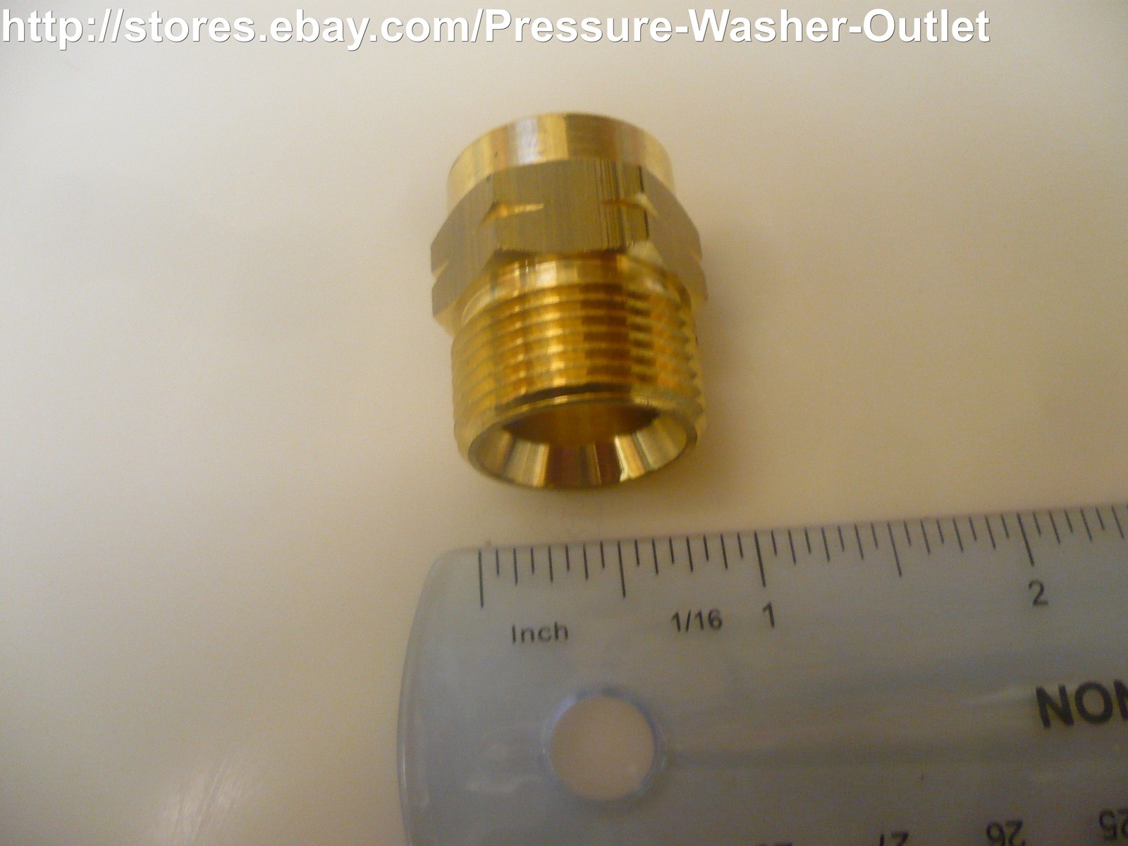 Brass Male M22/15mm to 3/8 NPT Female Adapter. Twist Connect Sun Joe ...