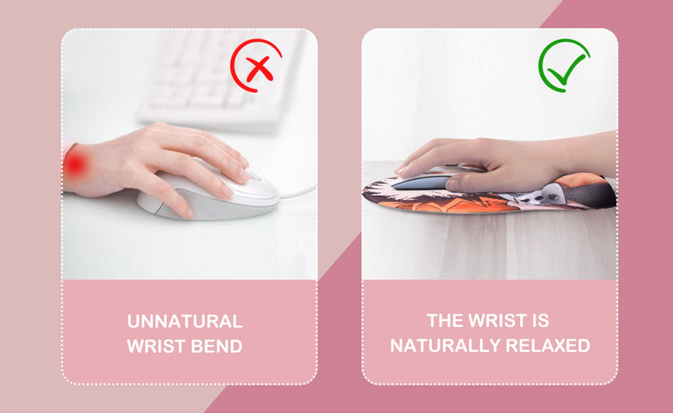 3D Mouse pad Oppai Mousepad with Wrist Rest Pain Relief Anime pad ...