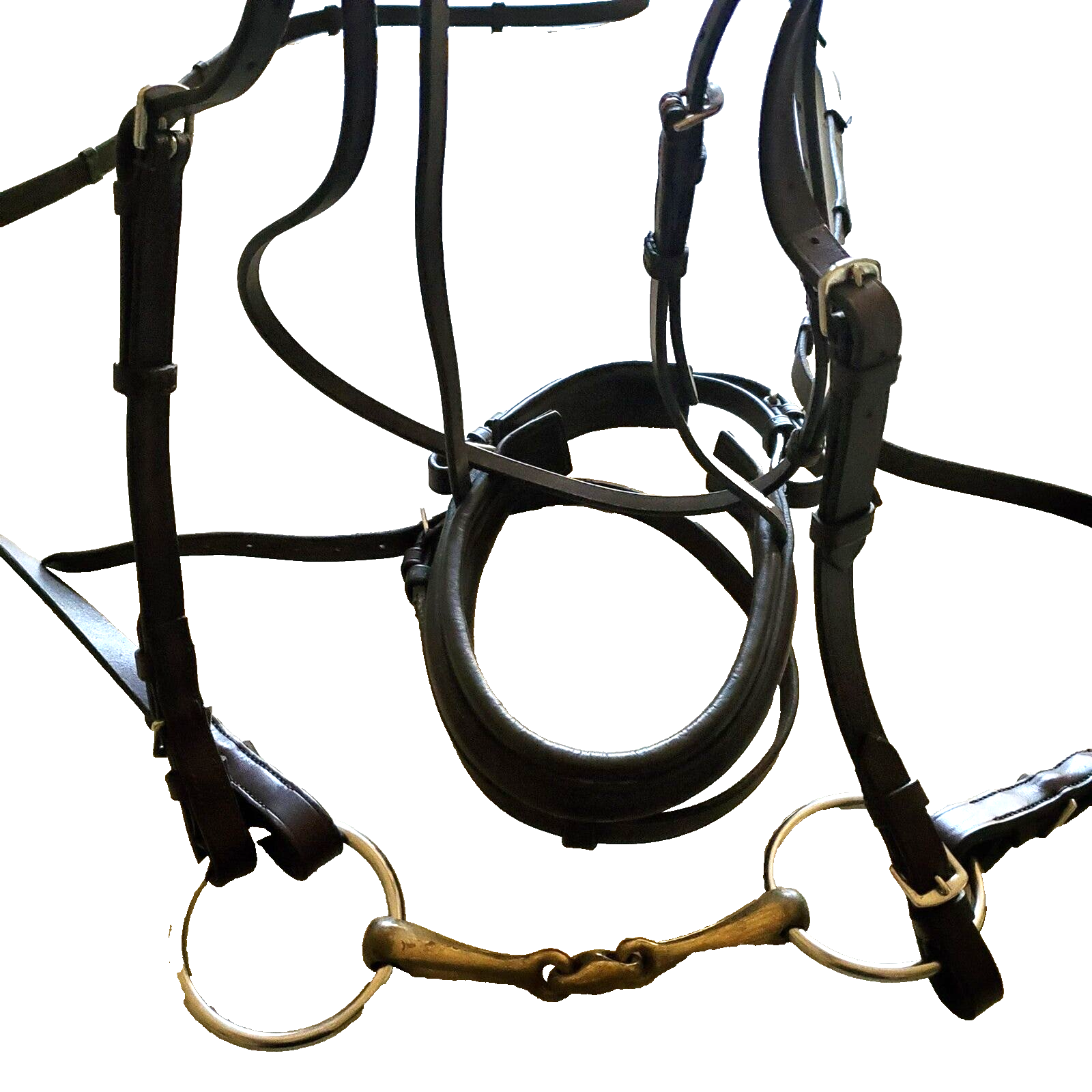 KL Select Snaffle Horse Bridle Removable Flashing KK Ultra 6.5" Bit ...
