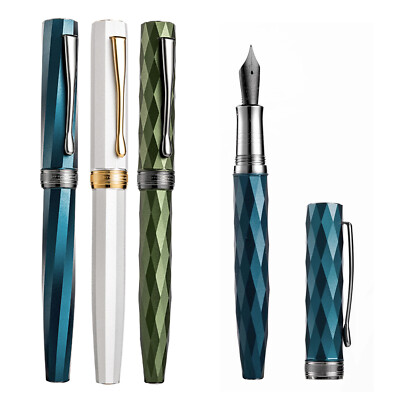 Hongdian N11 Fountain Pen Metal Polygon Converter Pen EF/F Nib Writing ...