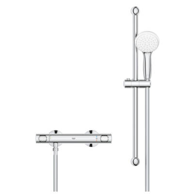 Grohe G5 Bar Shower C/W Kit 34806000 with Riser Rail and Shower Head ...