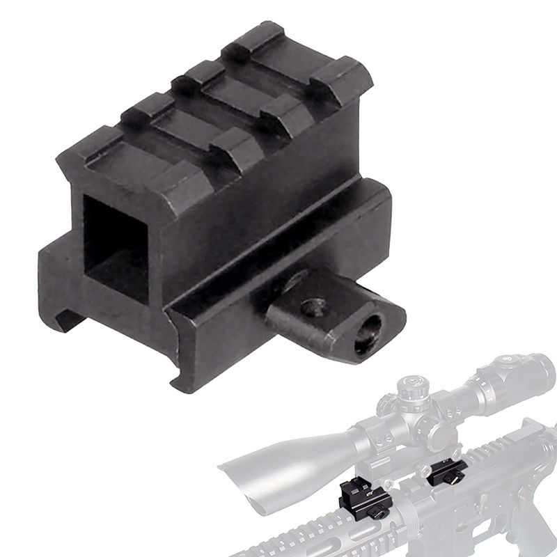 1 inch Riser Scope Sight Mount Flat Top 3 Slots for Picatinny Weaver ...