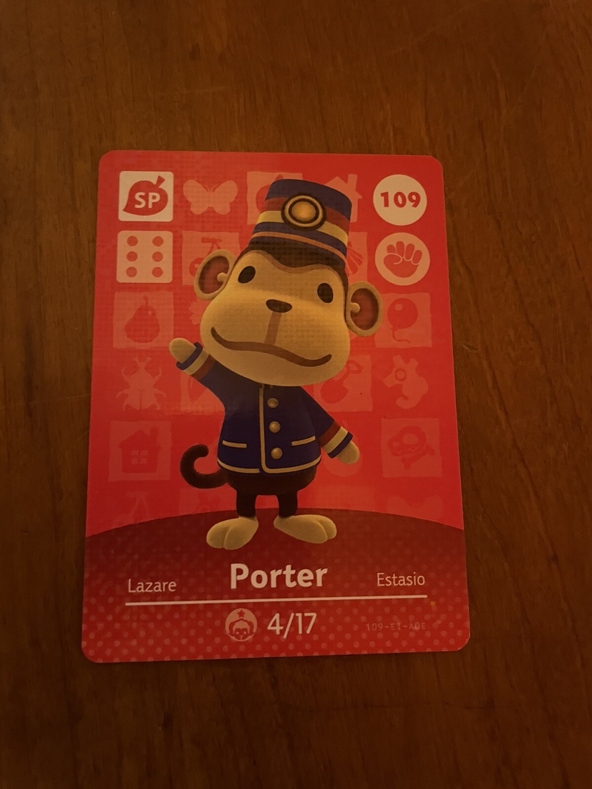 Animal Crossing Amiibo Card Authentic Unplayed Series 2 Porter #109 | eBay
