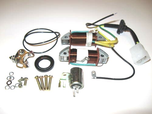 HONDA Z50 STATOR REBUILD ASSEMBLY KIT K1 1969'-1970' 3-WIRE HITACHI 6-V ...