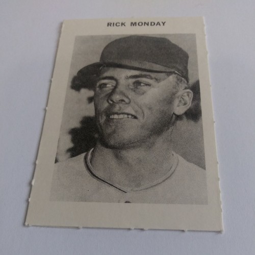 1969 Milton Bradley Rick Monday Oakland Athletics Cubs Dodgers Baseball ...