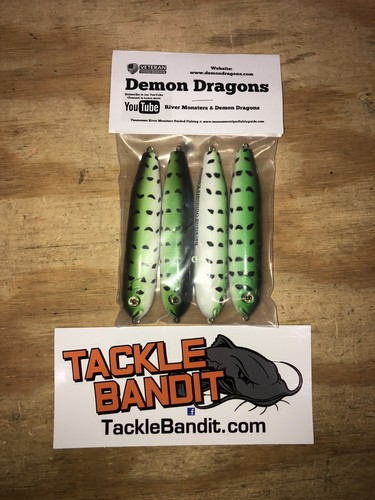 3.0 Crappie Edition Demon Dragon Lures Inline Floats/rattles 4pack ...