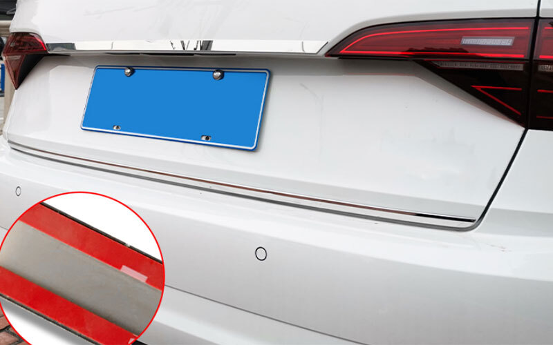 For Volkswagen Jetta MK7 19-21 Chrome Steel Rear Door Trunk Lid ...