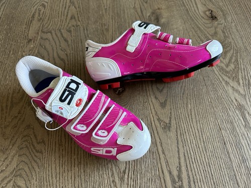 SIDI Trace Sz 39 1/2 Women’s Road Bike Cycling Shoes White Pink Size 9 ...
