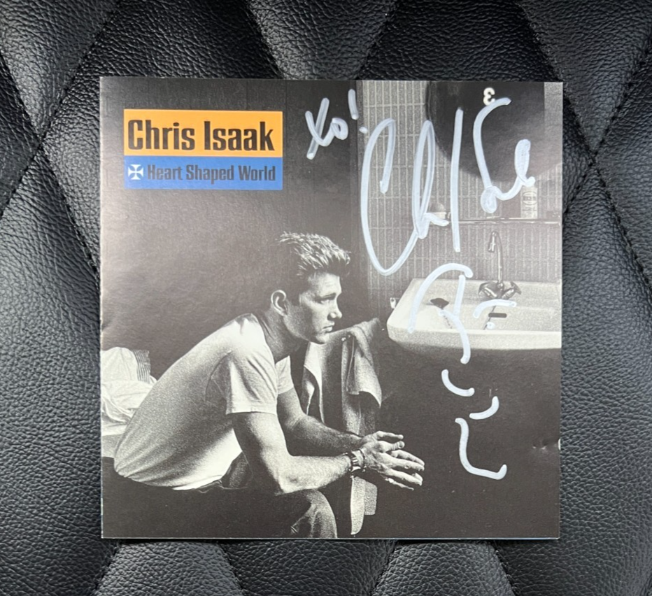 CHRIS ISAAK HEART SHAPED WORLD SIGNED CD 1990 TOUR WICKED GAME kwd dvd ...