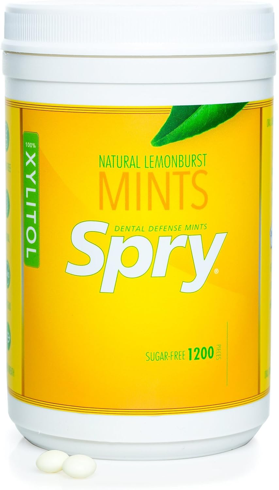 Xylitol Lemon Burst Mints Sugar Free Candy - Promote Oral Health ...