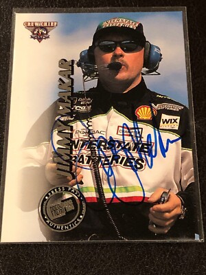 Press Pass JIMMY MAKAR Crew Chief Club auto/autograph rare | eBay