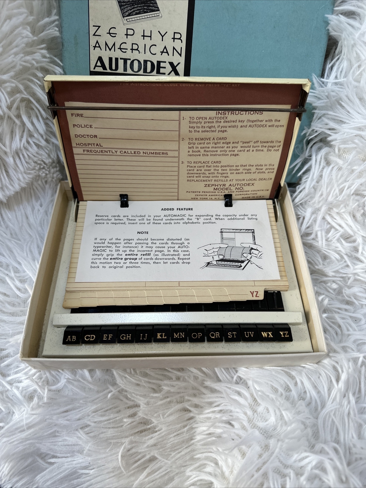 Zephyr American Autodex W/Box ( One Of A Kind ) 105 Anniversary | eBay