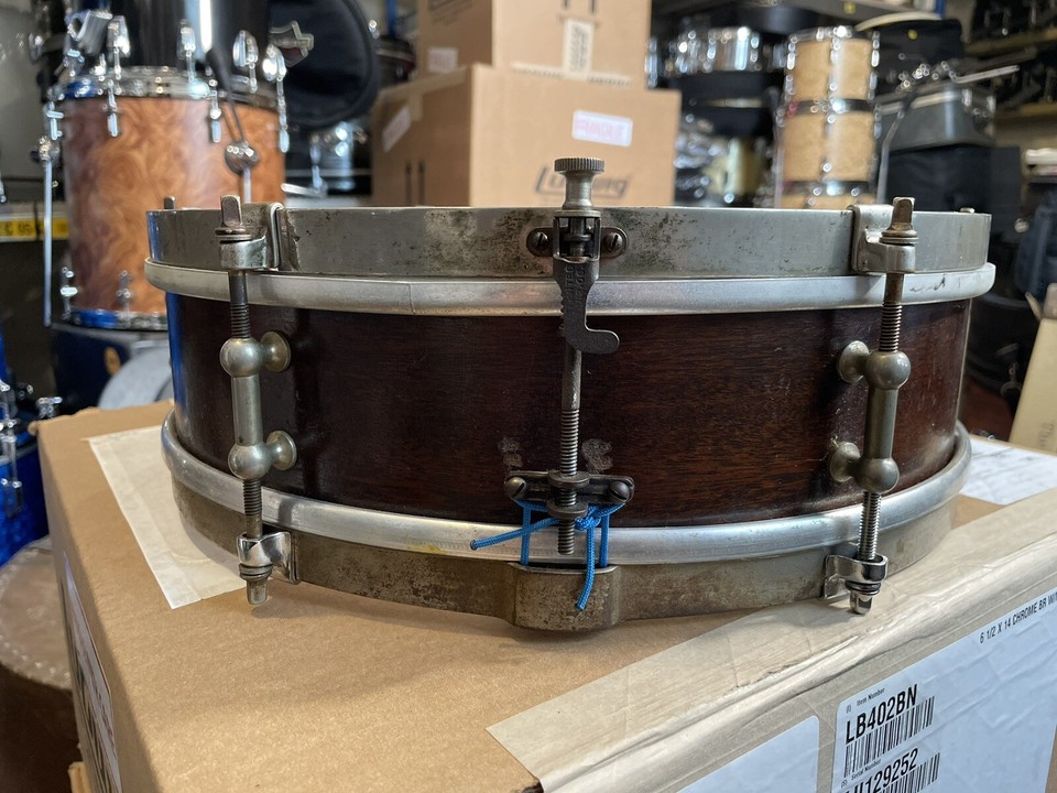 Ludwig 1920’s ‘Universal’ Solid Shell Mahogany Snare Drum 14x4” | eBay UK