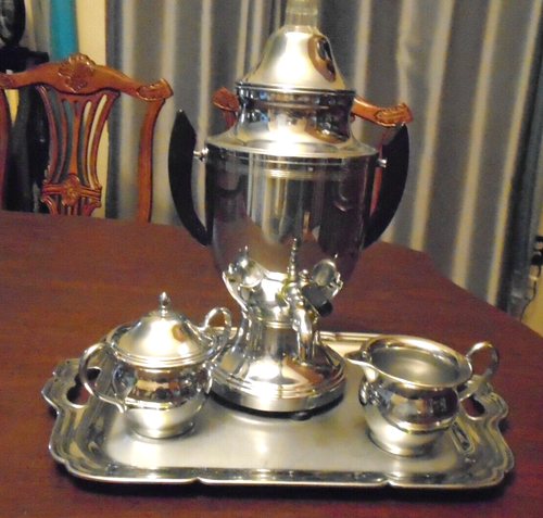 Vintage Farberware Electric Perculator Coffee Pot Set No. 40 Stainless ...