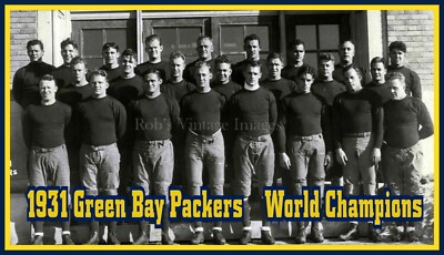 Green Bay Packers Photo Poster NFL 1931 World Champion Vintage team ...