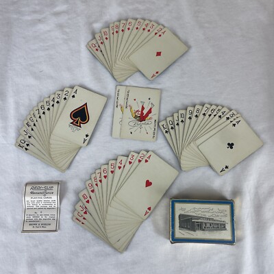 Brown & Bigelow Rememberance Playing Cards Redi-Slip Bridge Hamm’s Des ...