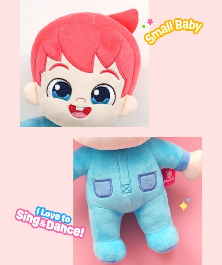 Pinkfong Bebefinn Plush Doll 30cm 11.8" Soft Cute Baby Kids Korean ...