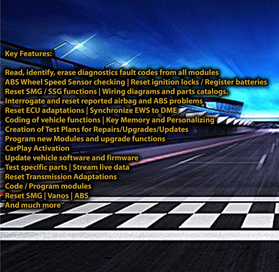 ISTA ESYS INPA DIAGNOSTIC & CODING TOOLS + CABLES FOR - BMW E, F, G & i ...