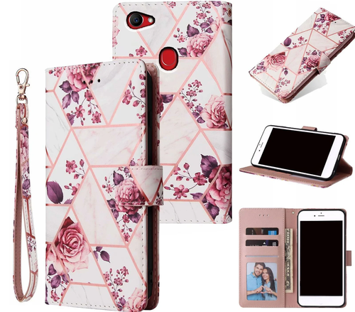 Oppo F7 Case Gilded Marble Pattern Wallet | eBay