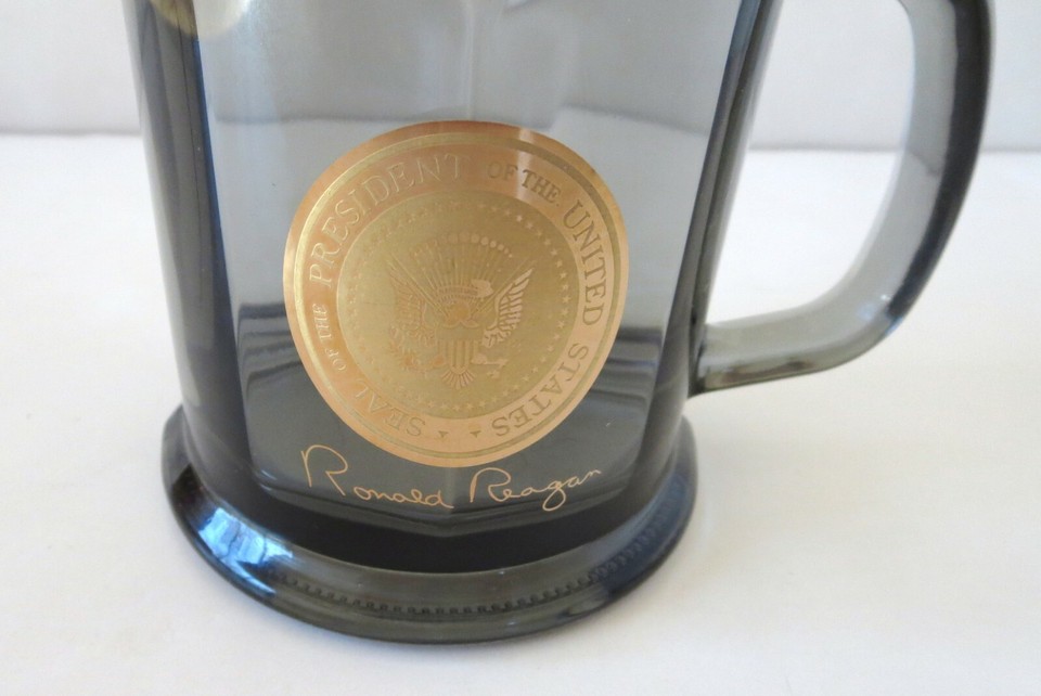 VTG RONALD REAGAN SEAL OF THE PRESIDENT OF THE UNITED STATES SMOKED ...